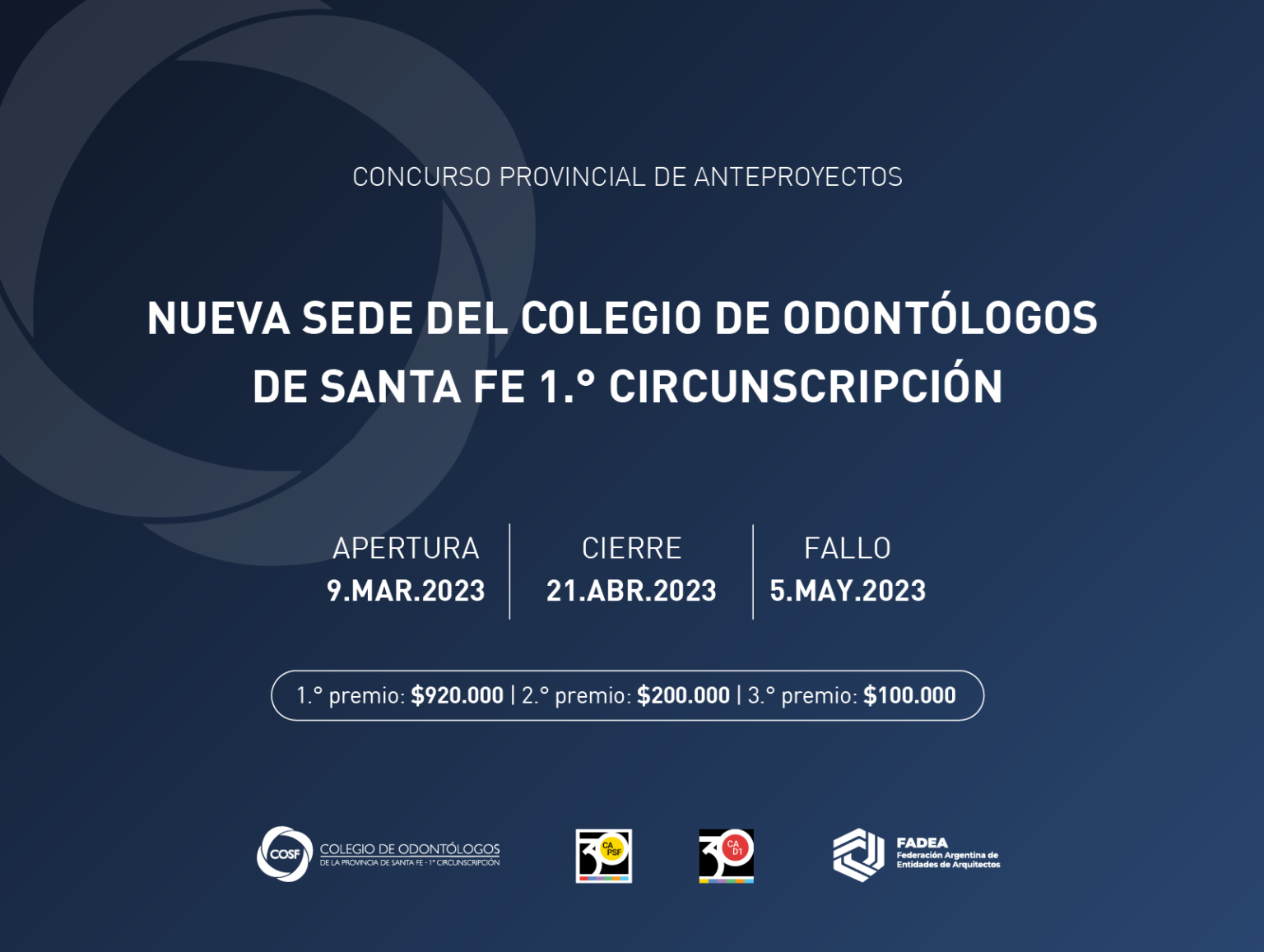 CONCURSO PROVINCIAL DE ANTEPROYECTOSNUEVA SEDE INSTITUCIONALCOLEGIO DE ODONTÓLOGOS DE SANTA FE ...