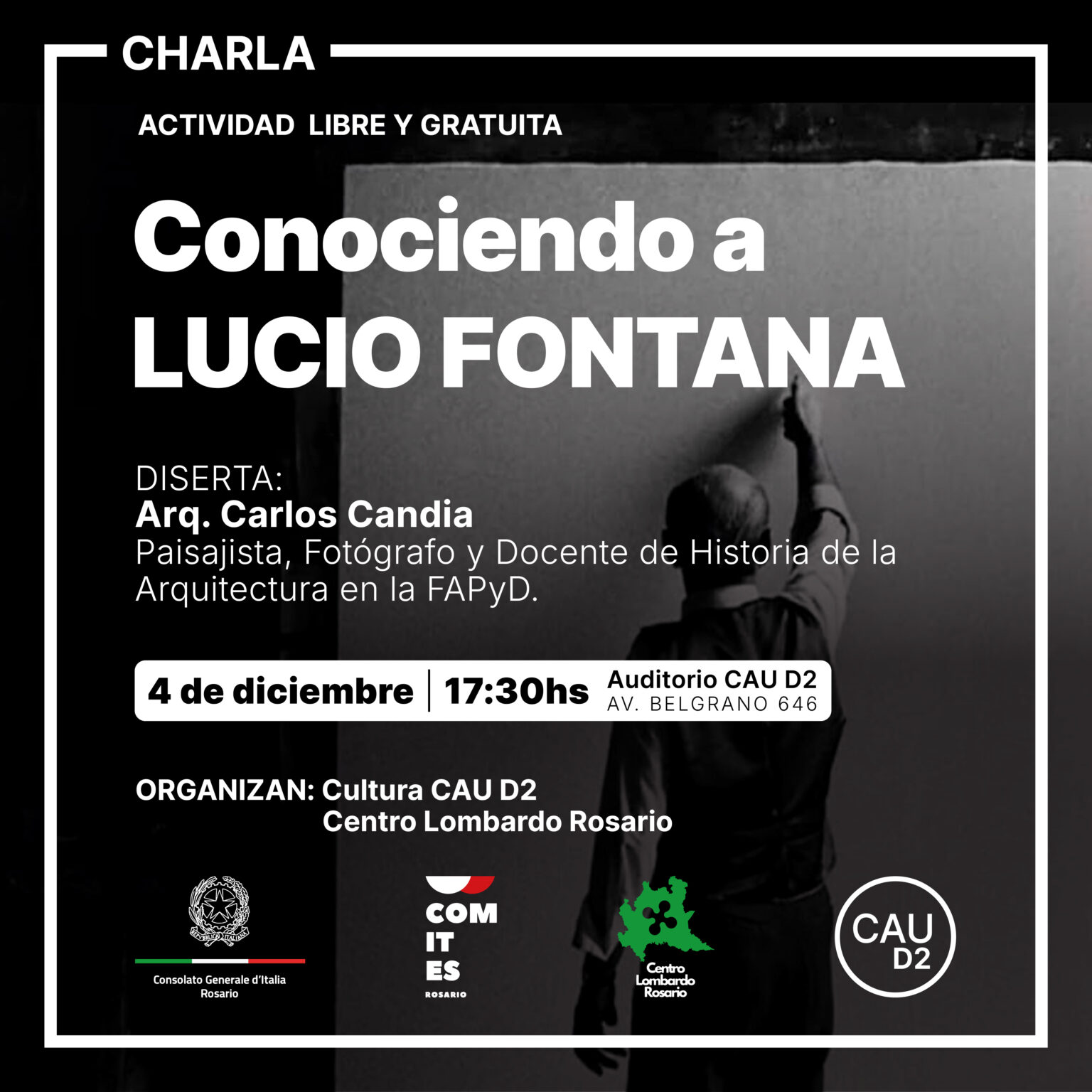 Conociendo a LUCIO FONTANA - Colegio de Arquitectura y Urbanismo ...